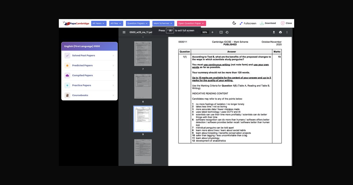 A screenshot of a Cambridge IGCSE exam paper page | suiuuuu on ...