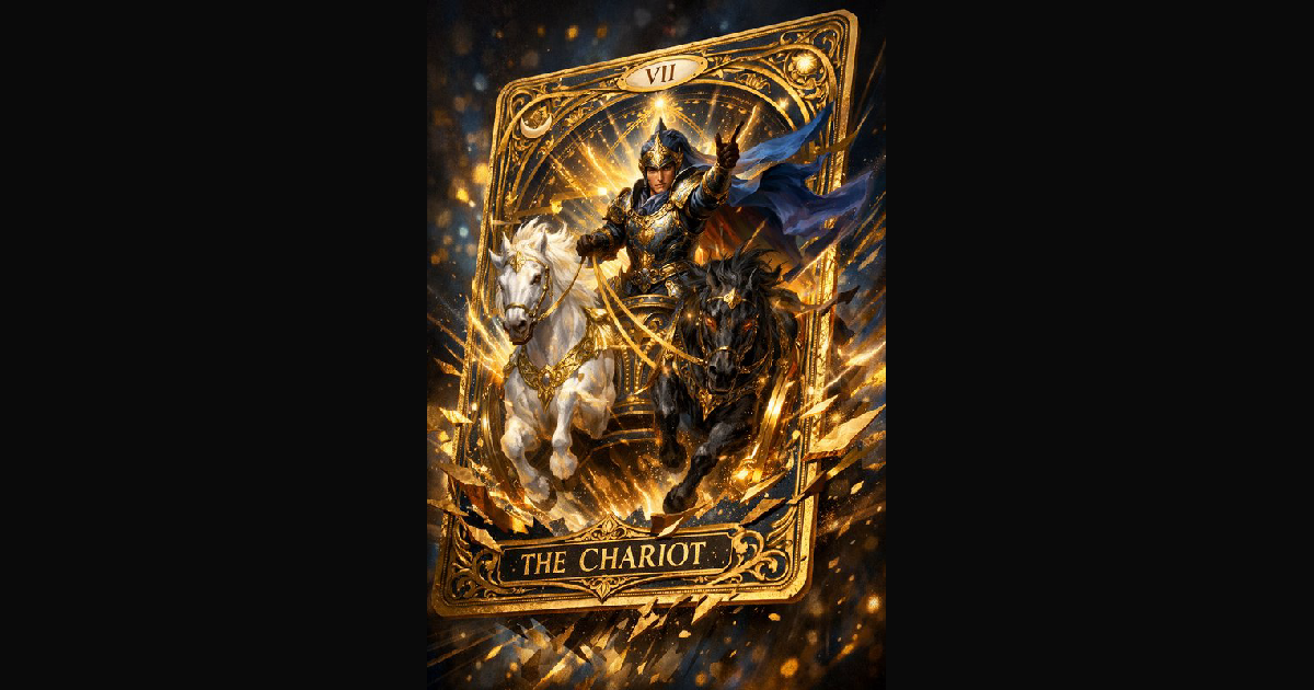 A dramatic fantasy tarot card depicting The Chario | EternaSky on ...